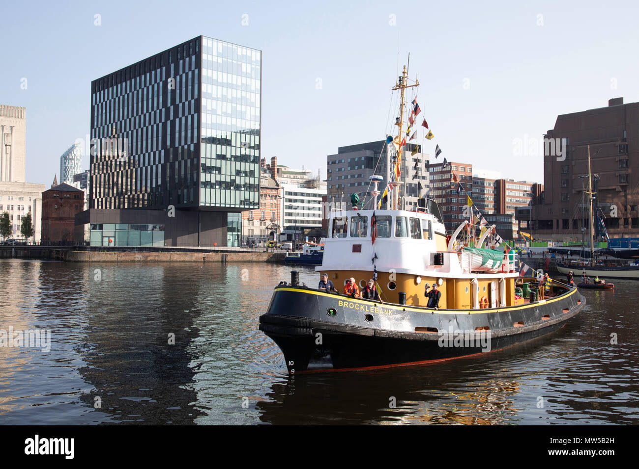 The Liverpool based tug Brocklebank in the Albert Dock Liverpool as ...