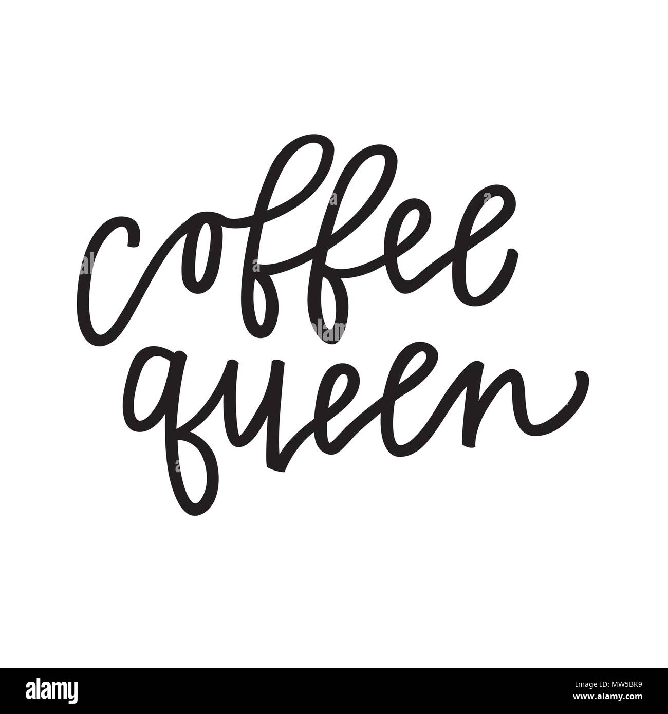 Coffee queen Stock Vector Images - Alamy