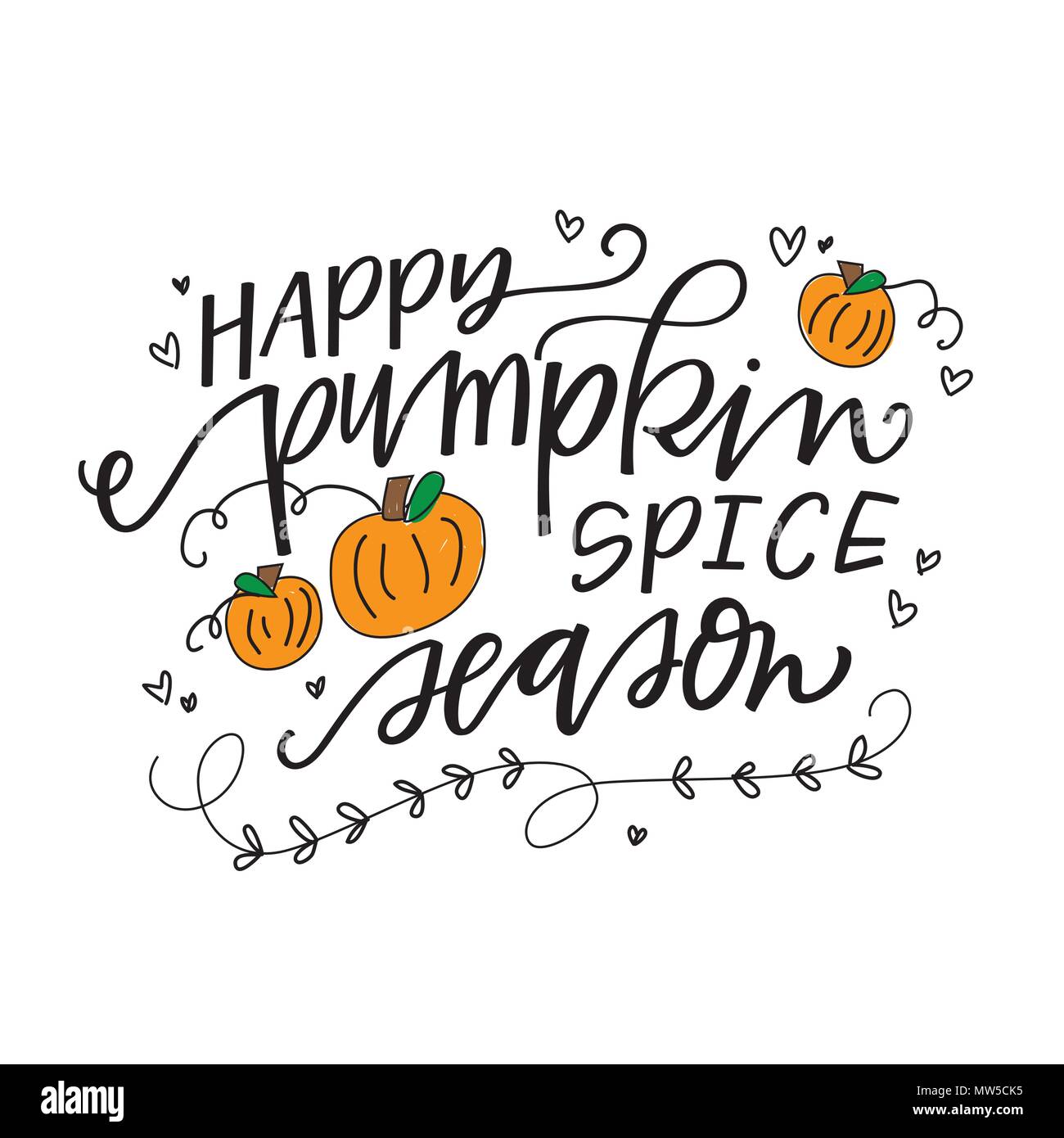Happy pumpkin spice season Stock Vector Images - Alamy
