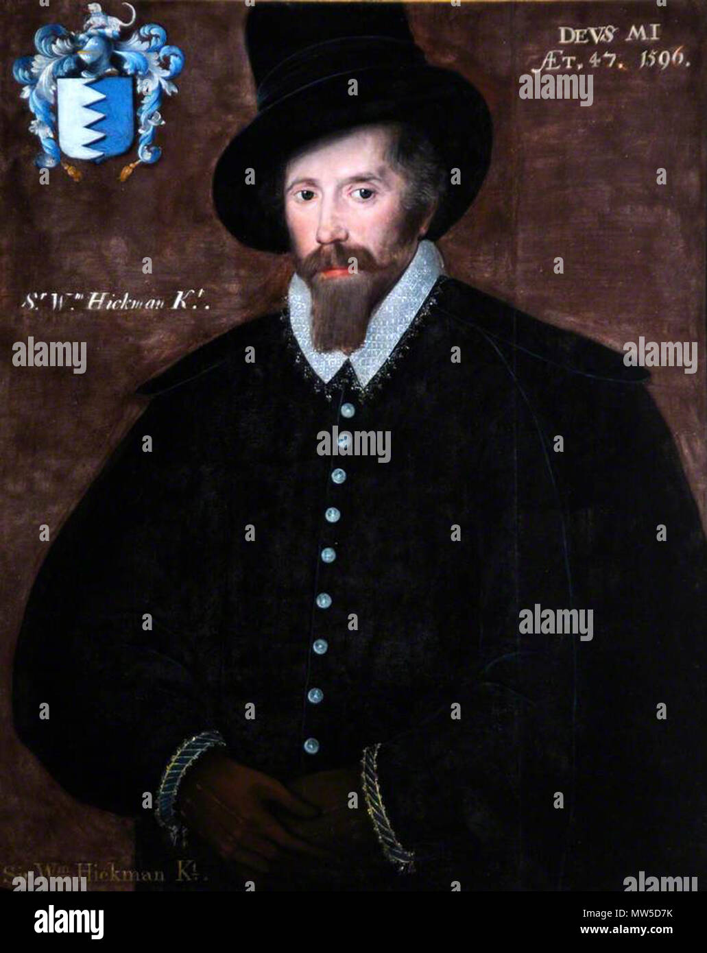 . English: Portrait of Sir William Hickman, aged 47, half-length ...