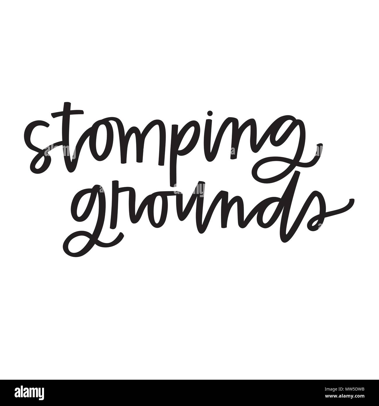 Stomping grounds Stock Vector Images - Alamy