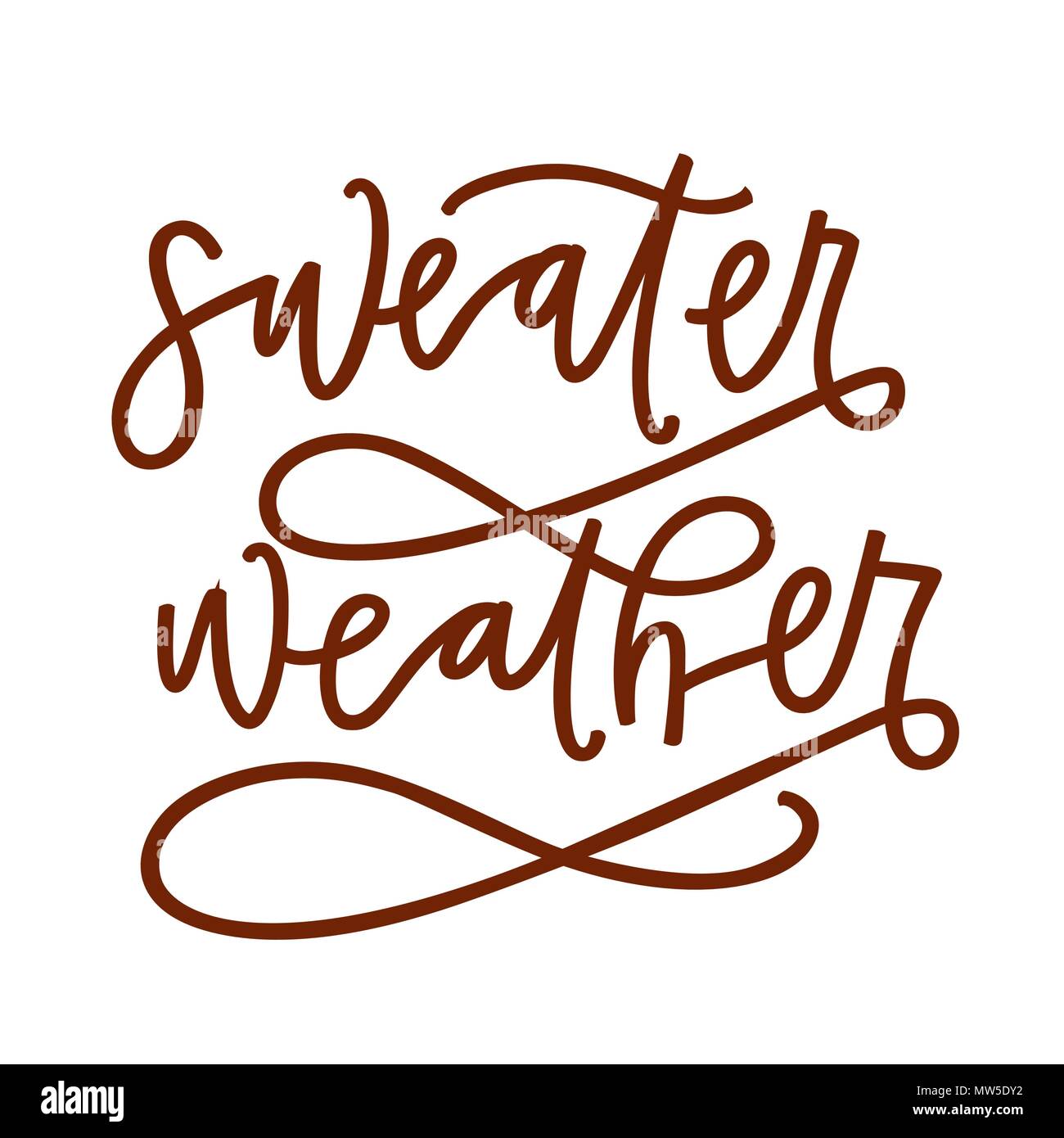 Cursive handwriting weather Stock Vector Images - Alamy