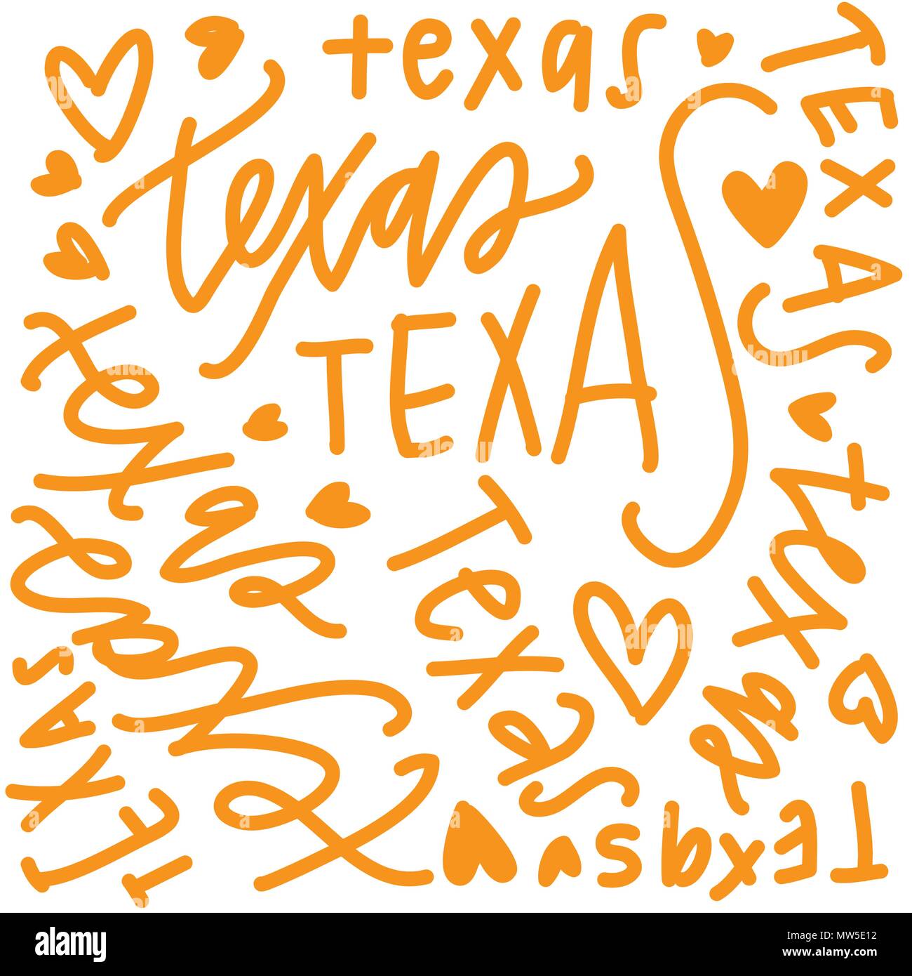 Texas lettering Stock Vector Images - Alamy