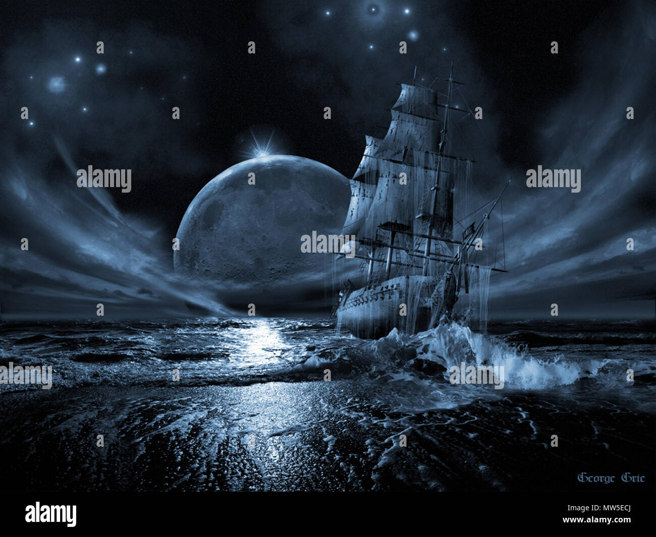 Moon rising series hi-res stock photography and images - Alamy