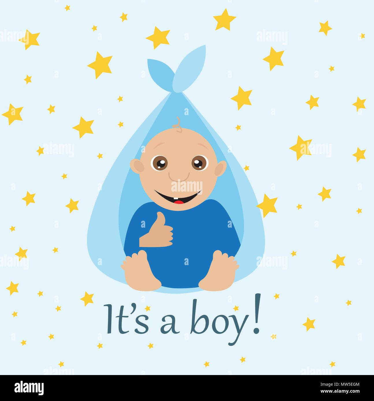 Newborn smiling baby in Stock Vector Images - Alamy