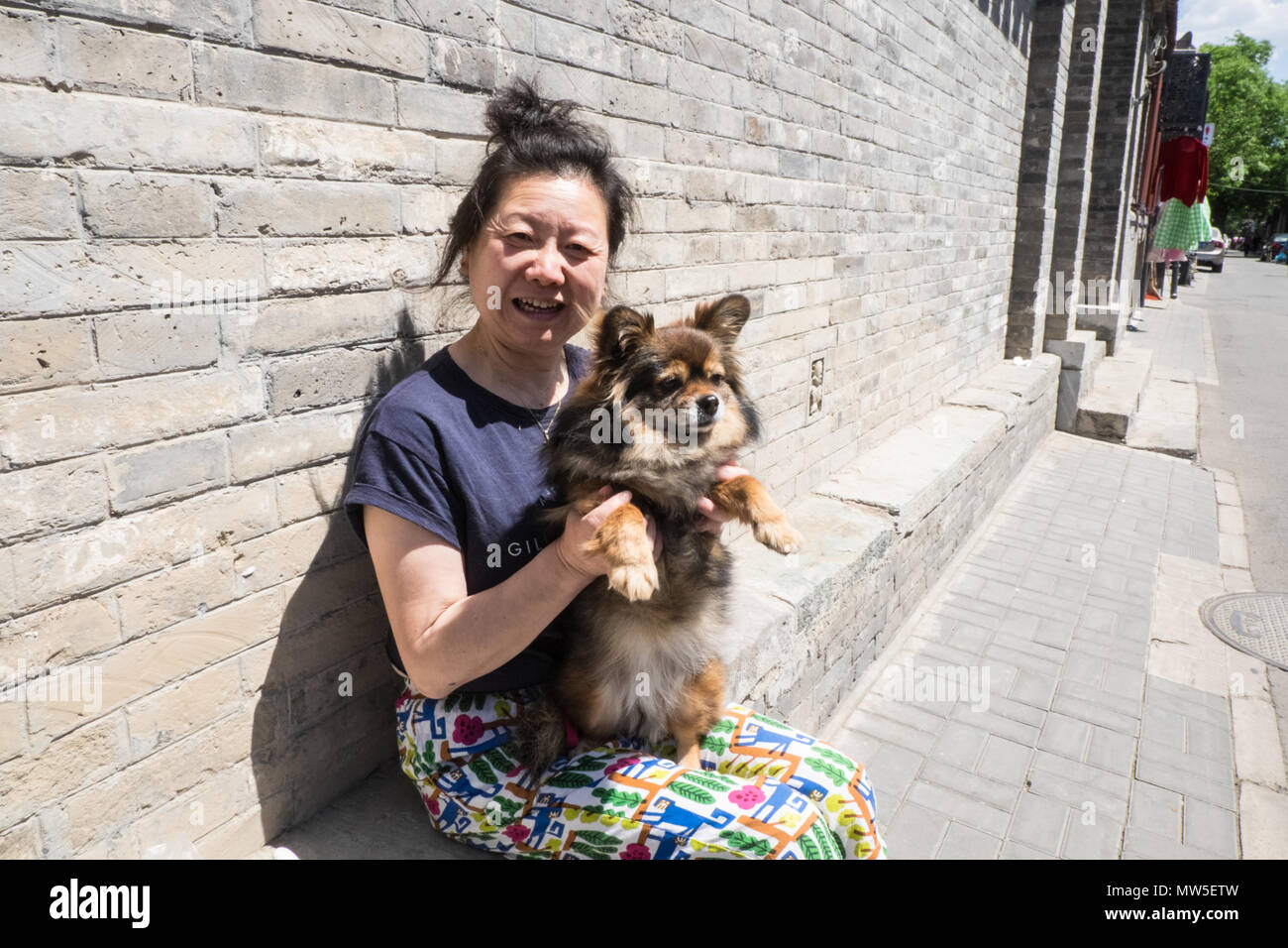 hutong,hutongs,dog,owner,Beijing,Peking,capital,city,Peoples Republic ...