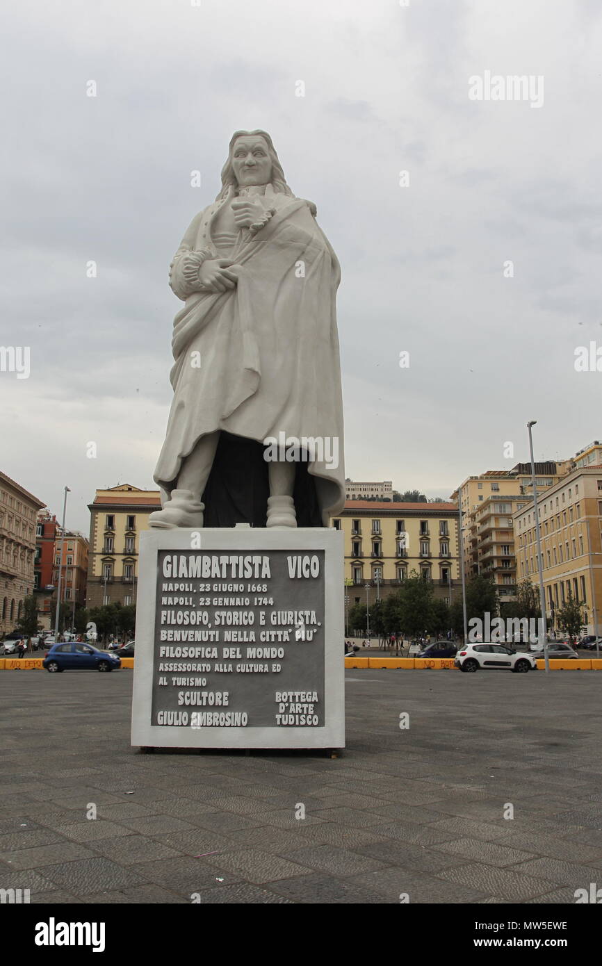 Naples, Italy. 29th May, 2018. A ten-meter papier-mâché statue ...