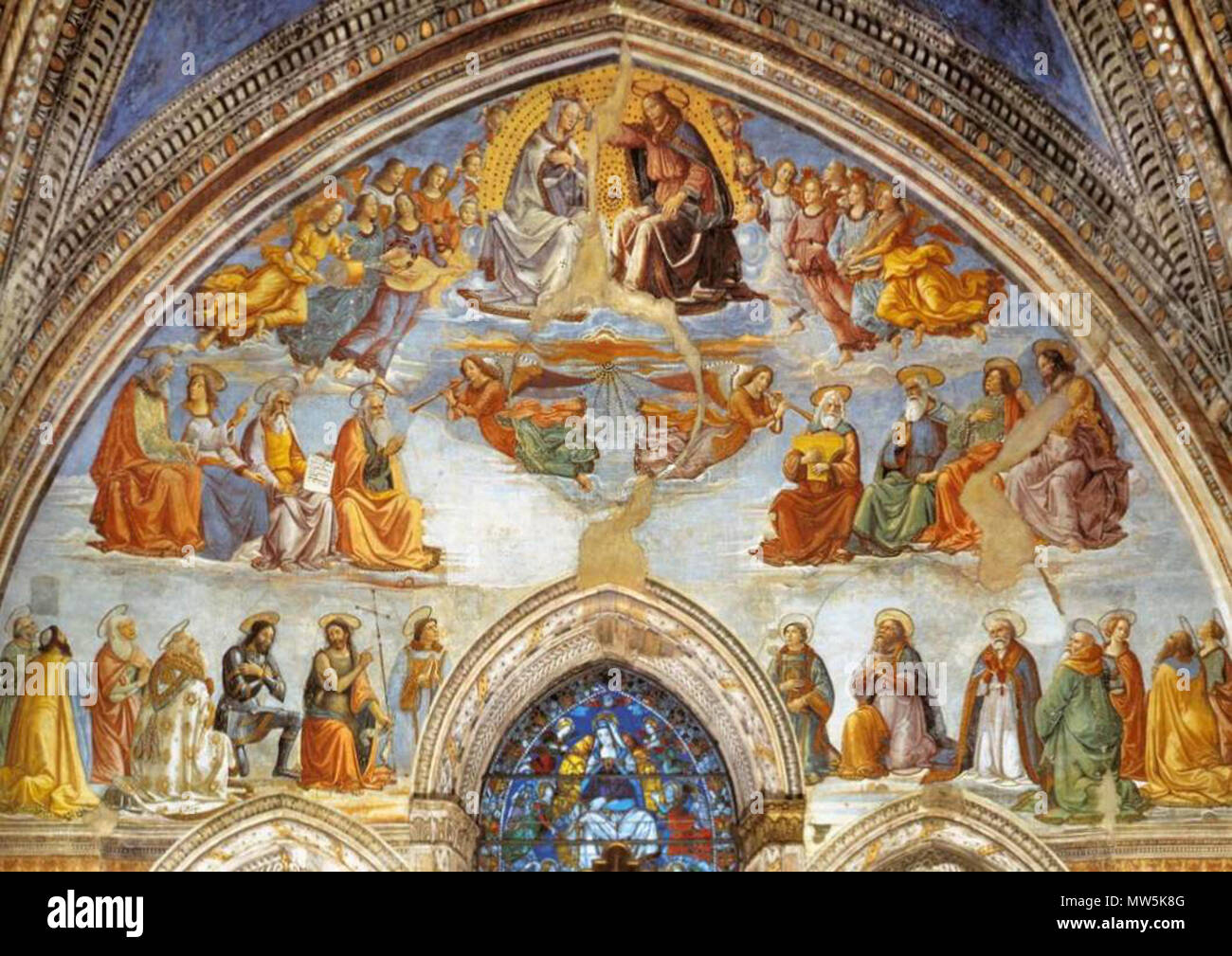 English Cappella Tornabuoni Coronation Of The Virgin Between