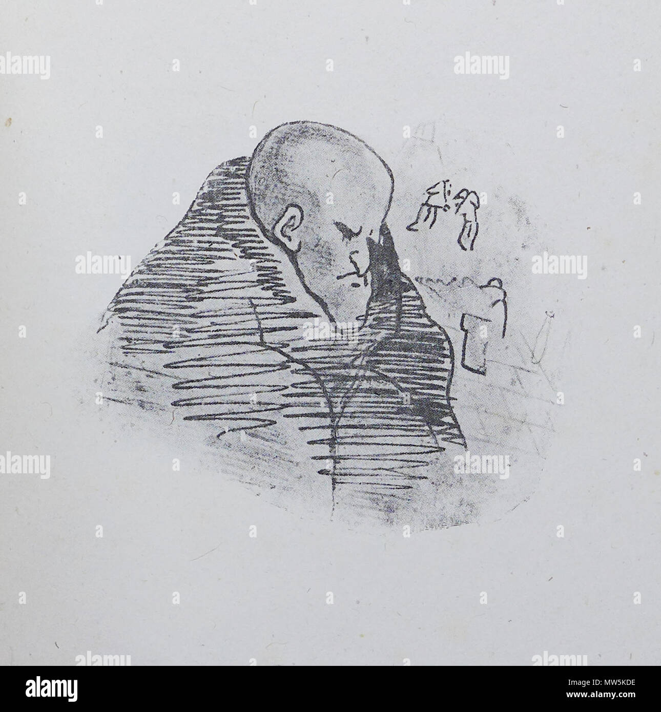 . English: One of 17 Dessins by Louis Bertrand himself in Biblioteque ...