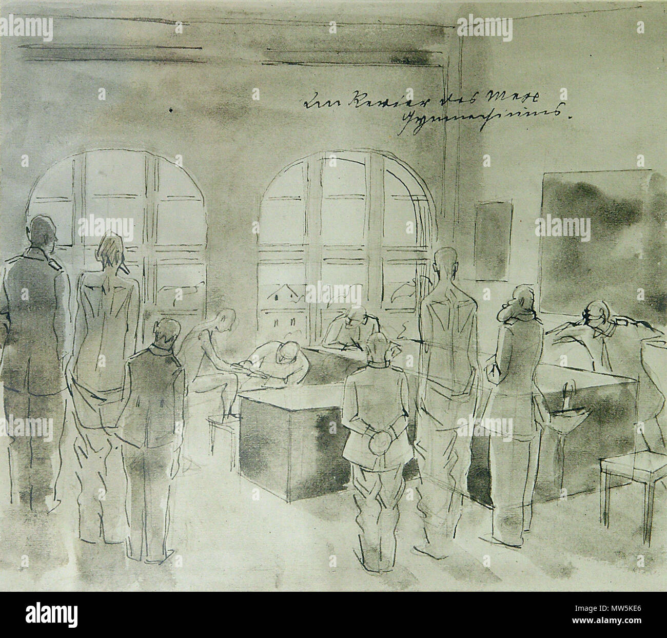 . Deutsch: Musterungsszene English: Medical examination scene 644 ...