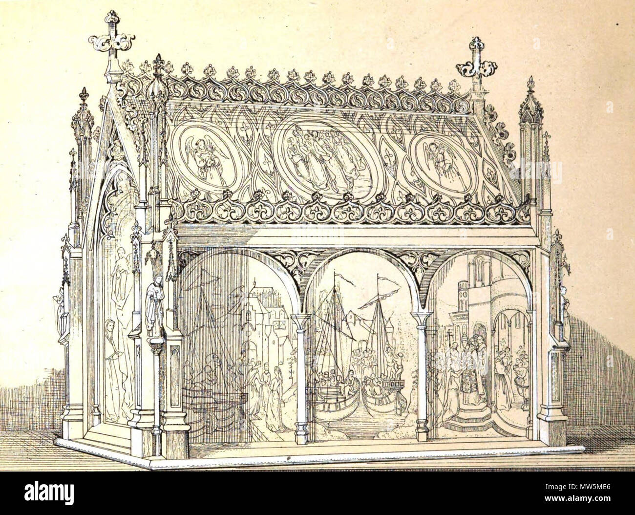 154 Daveluy – Bruges, ses monuments et ses tableaux Illustr. p.89 Stock ...