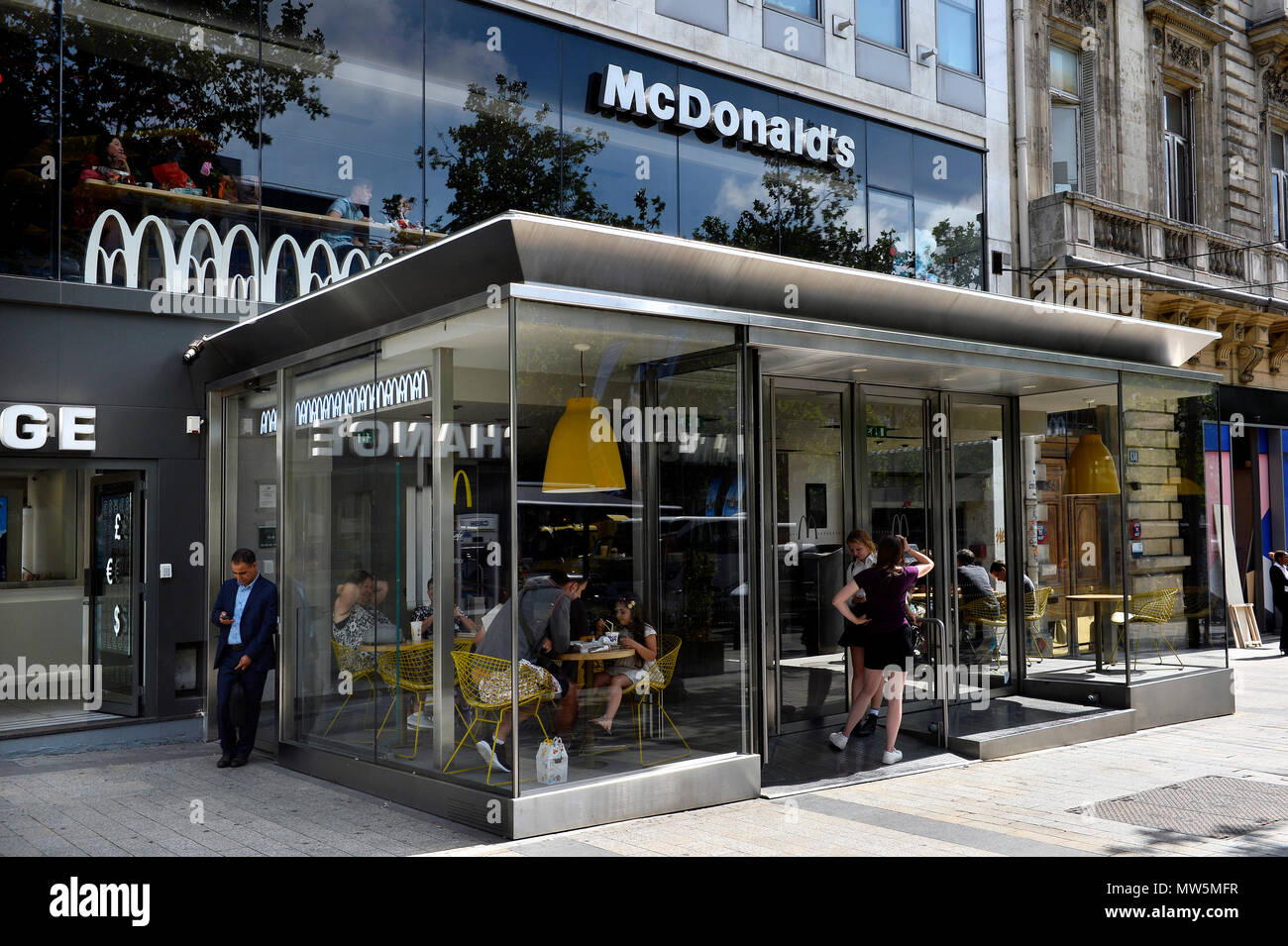 McDonald's on les Champs-Elysées - Paris - France Stock Photo - Alamy