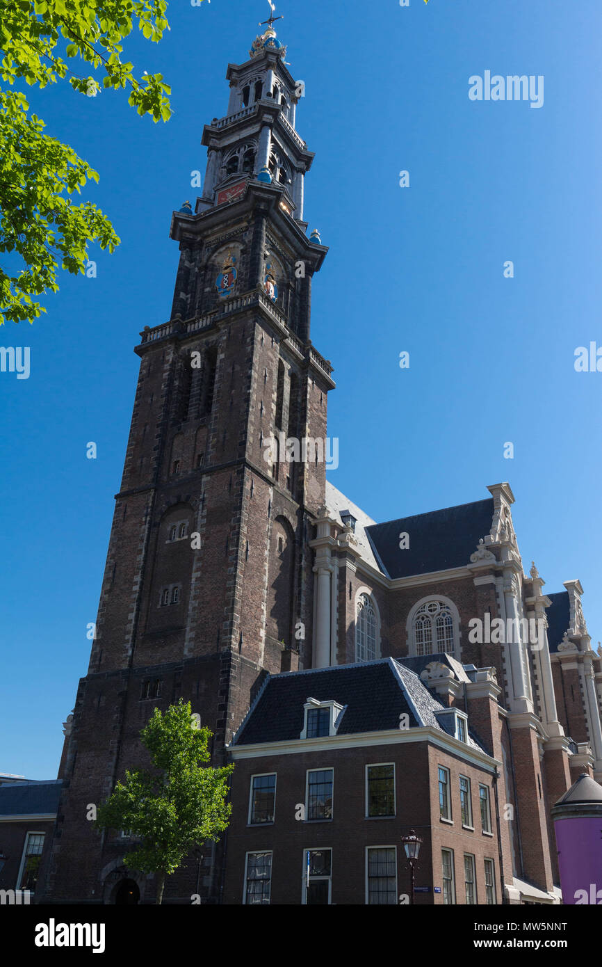 View of Western Church Westerkerk, 1620 - 1631 - a Dutch Protestant ...