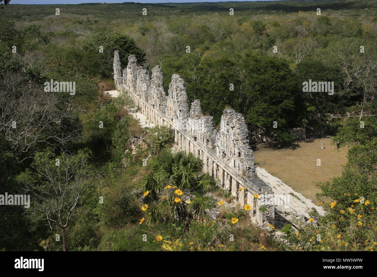 Uxmal - pedestrian causeway to Kabah- Ancient Mayan City on the Yucatan ...