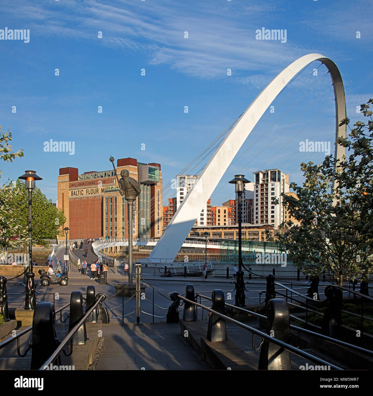 A daytime view in sunshine of BALTIC Centre for Contemporary Art ...