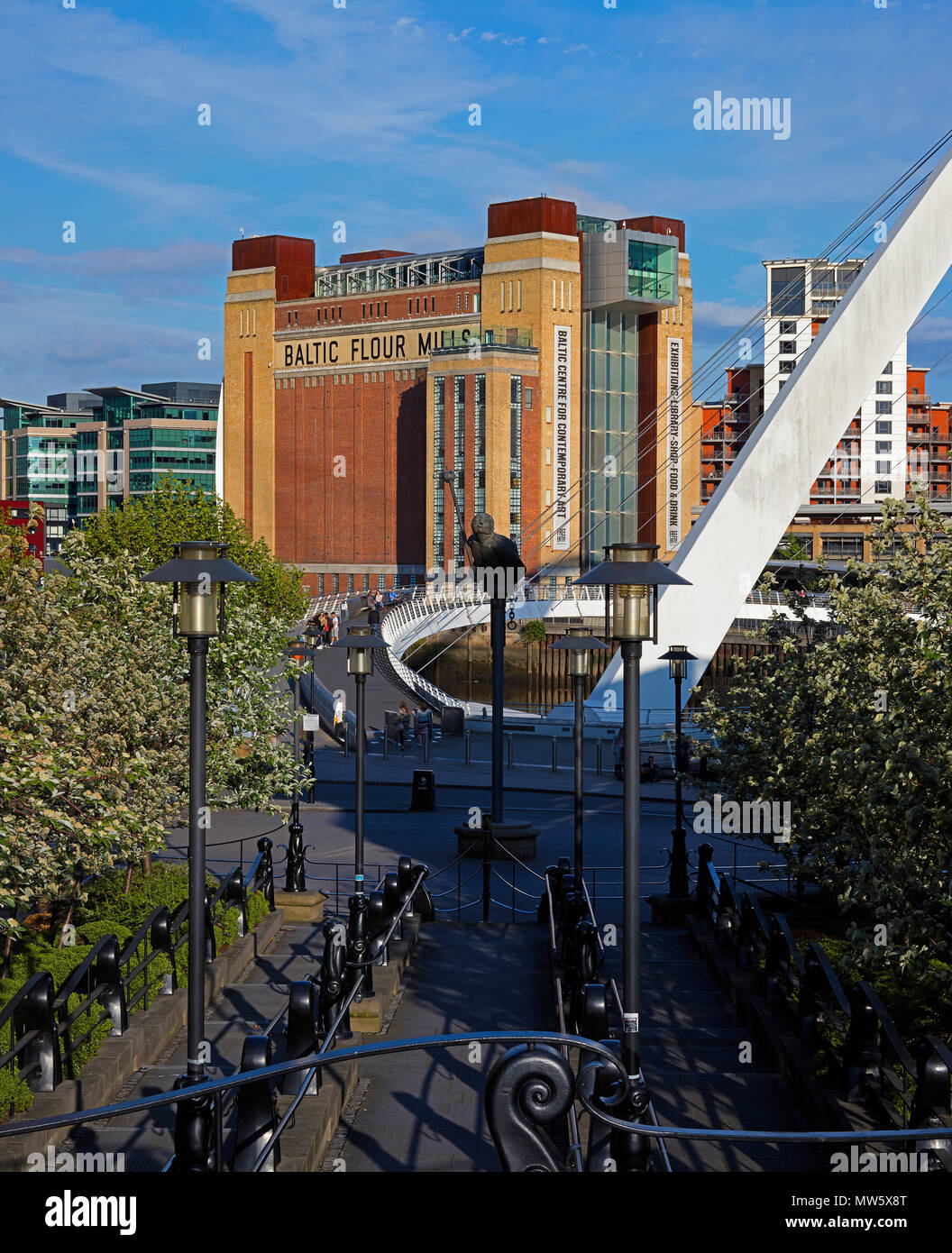 A daytime view in sunshine of BALTIC Centre for Contemporary Art ...
