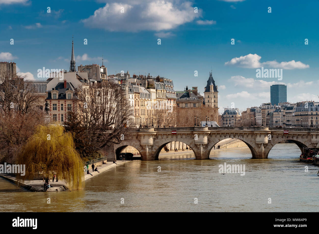 Ile de la cite island islands hi-res stock photography and images - Alamy
