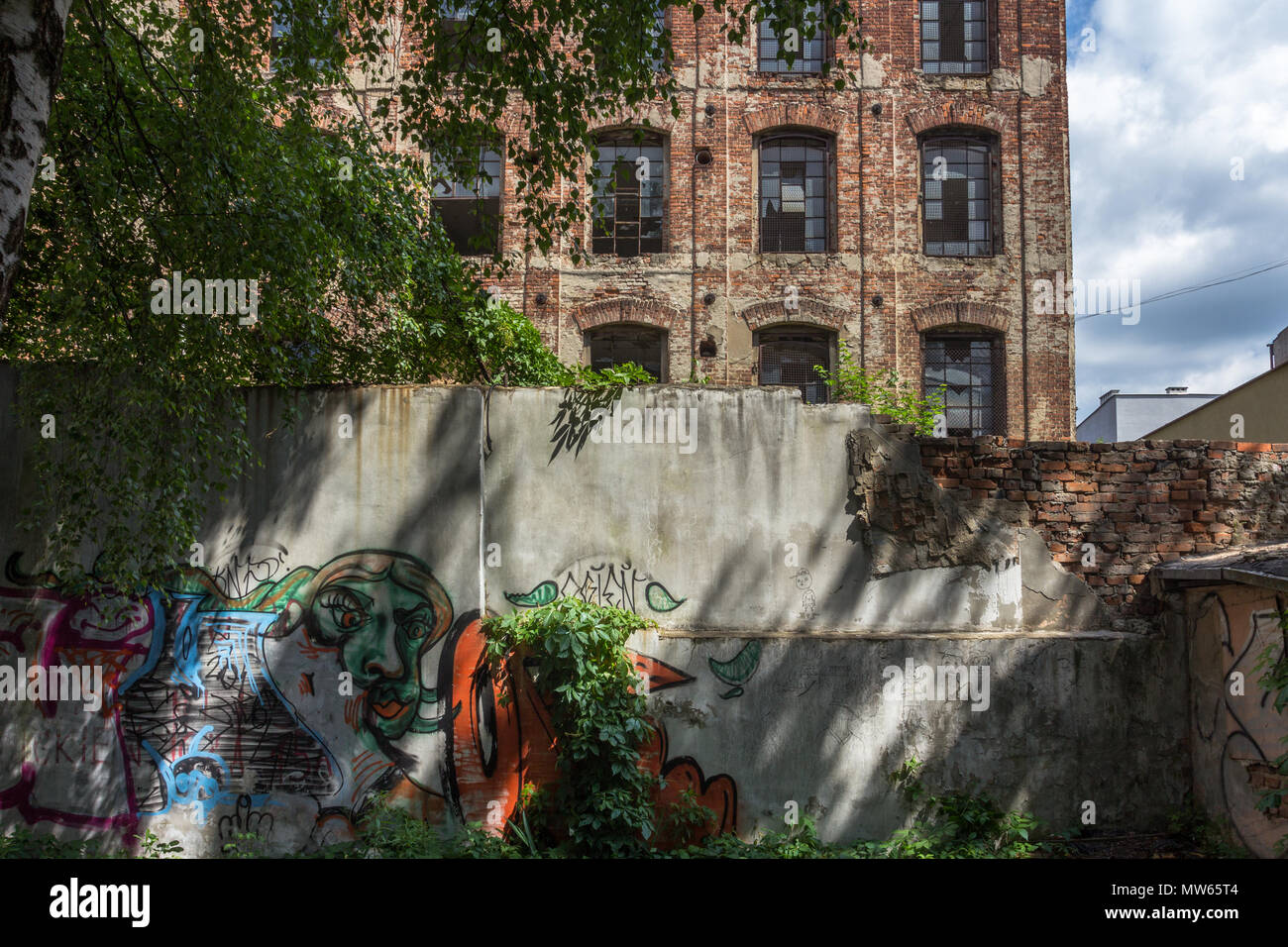 Graffiti on walls in abandoned building hi-res stock photography and ...