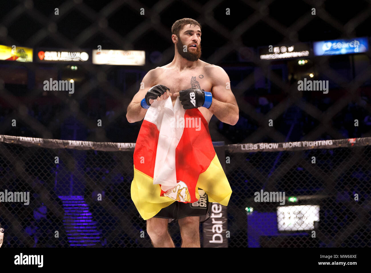 Batraz Agnaev, Mixed Martial Artist, after his win over Max Nunes at ...