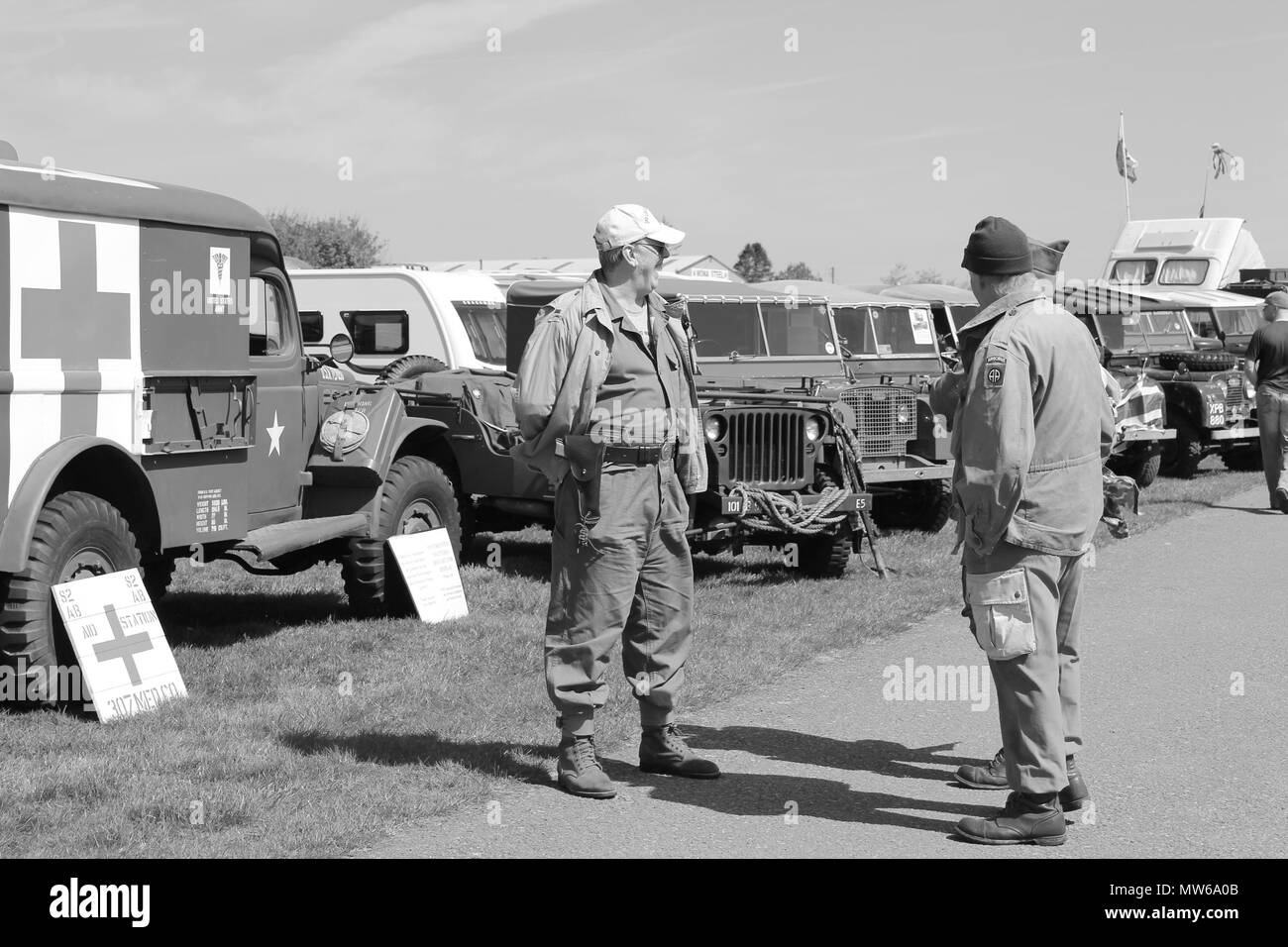 Ww2 re enactors historic military show hi-res stock photography and ...