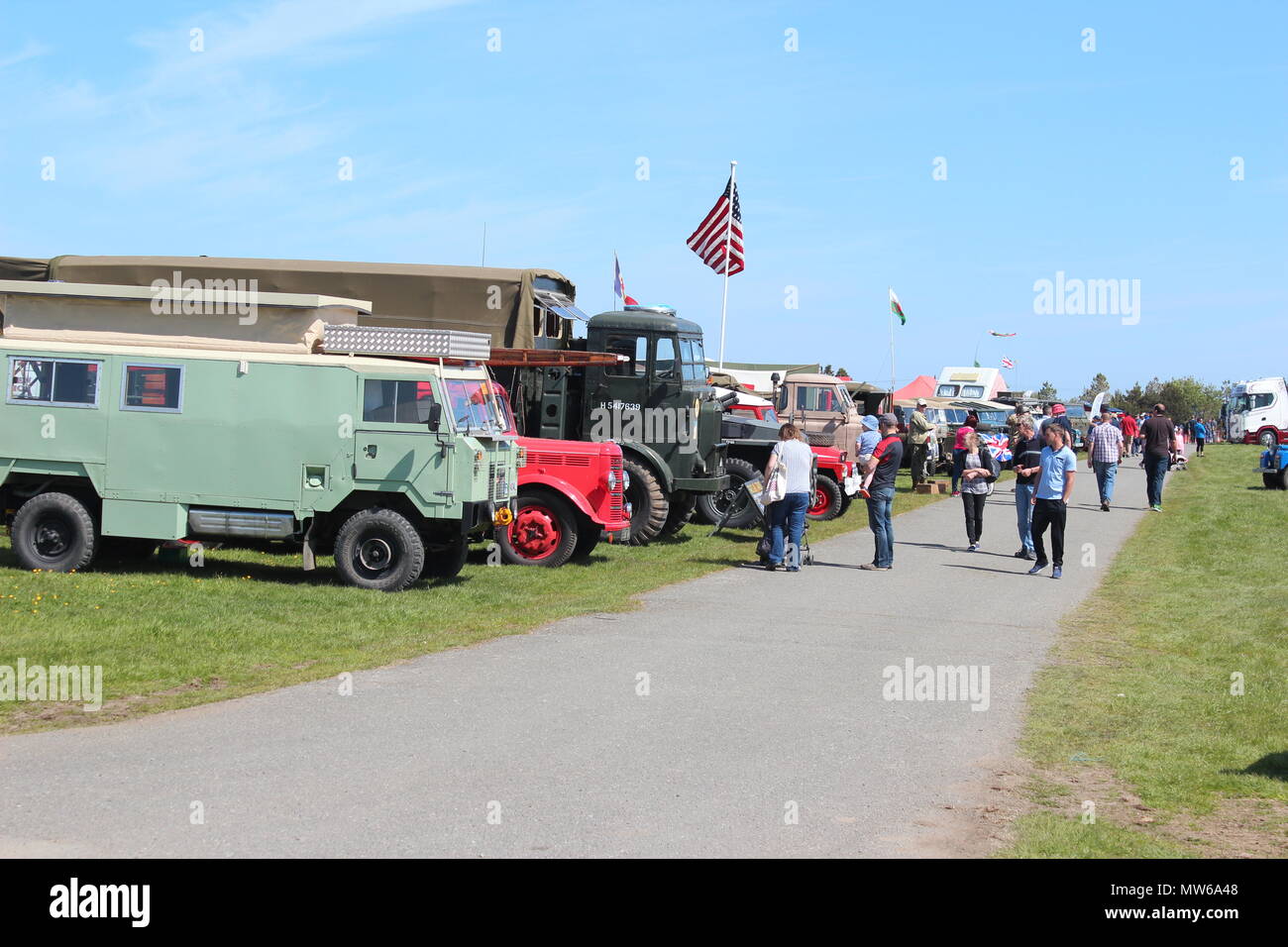Military Vehicles Show at Llandudno, Wales Stock Photo - Alamy