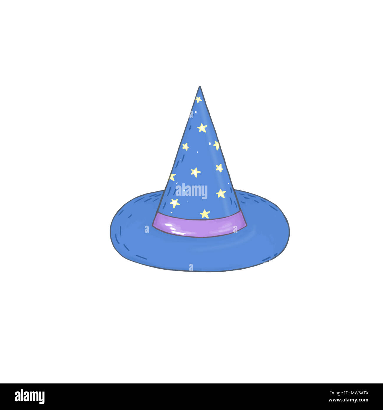 Magic hat digital clip art blue hat fantasy hood with yellow stars on ...