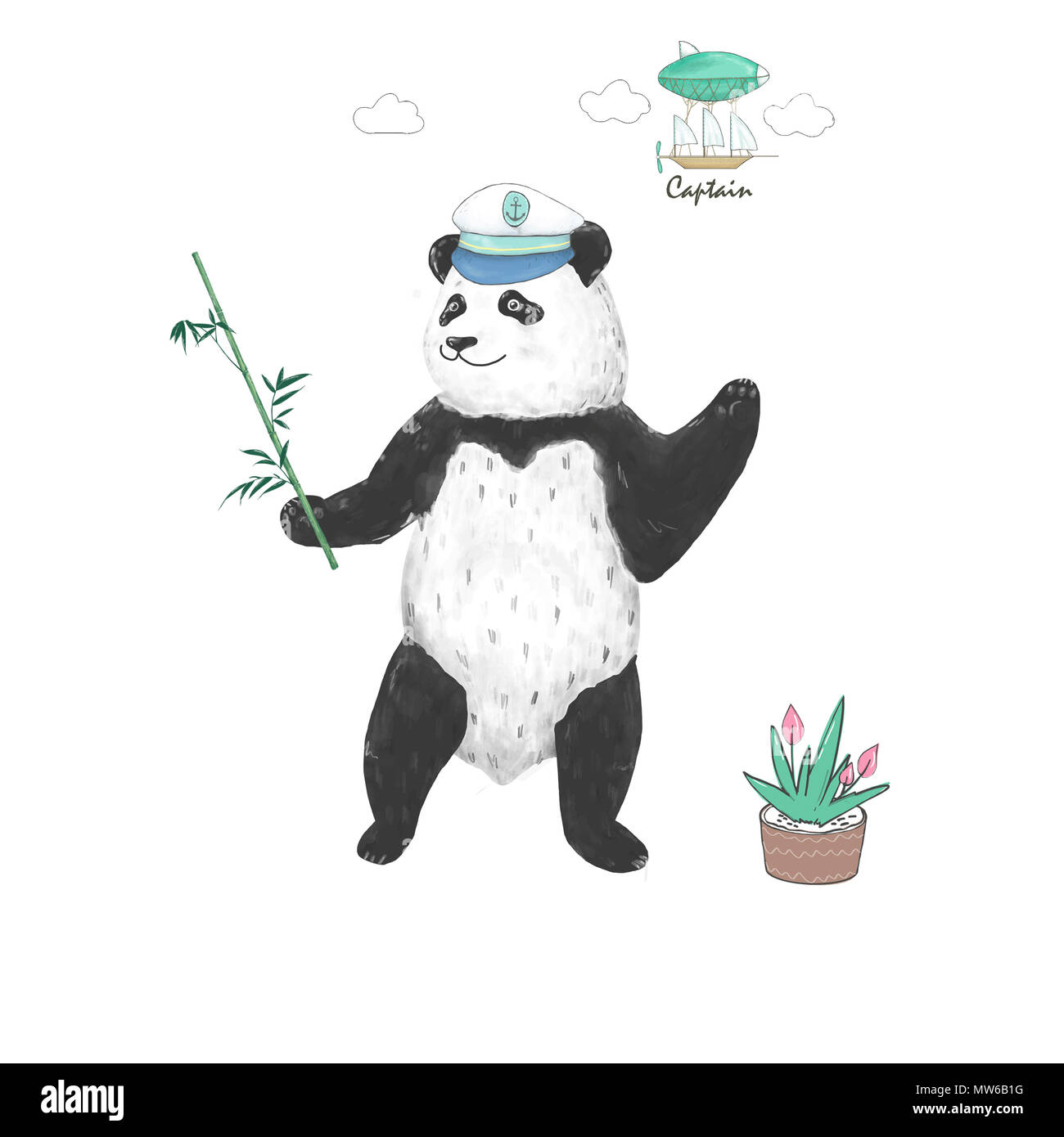Panda clip art drawing animal. Funny panda dancing character greeting ...
