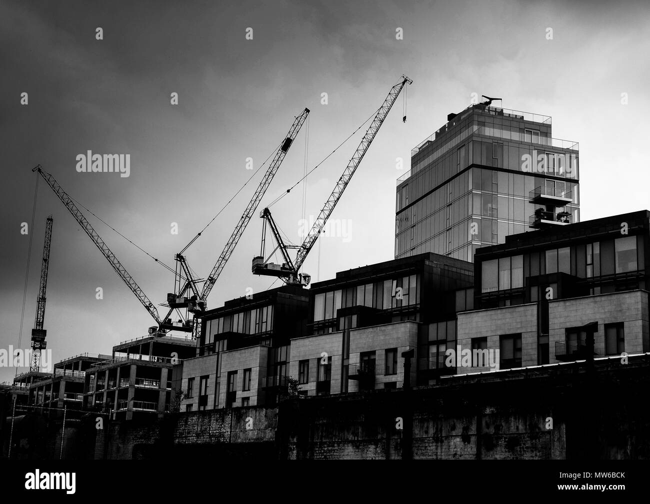 London Construction Site Stock Photo - Alamy