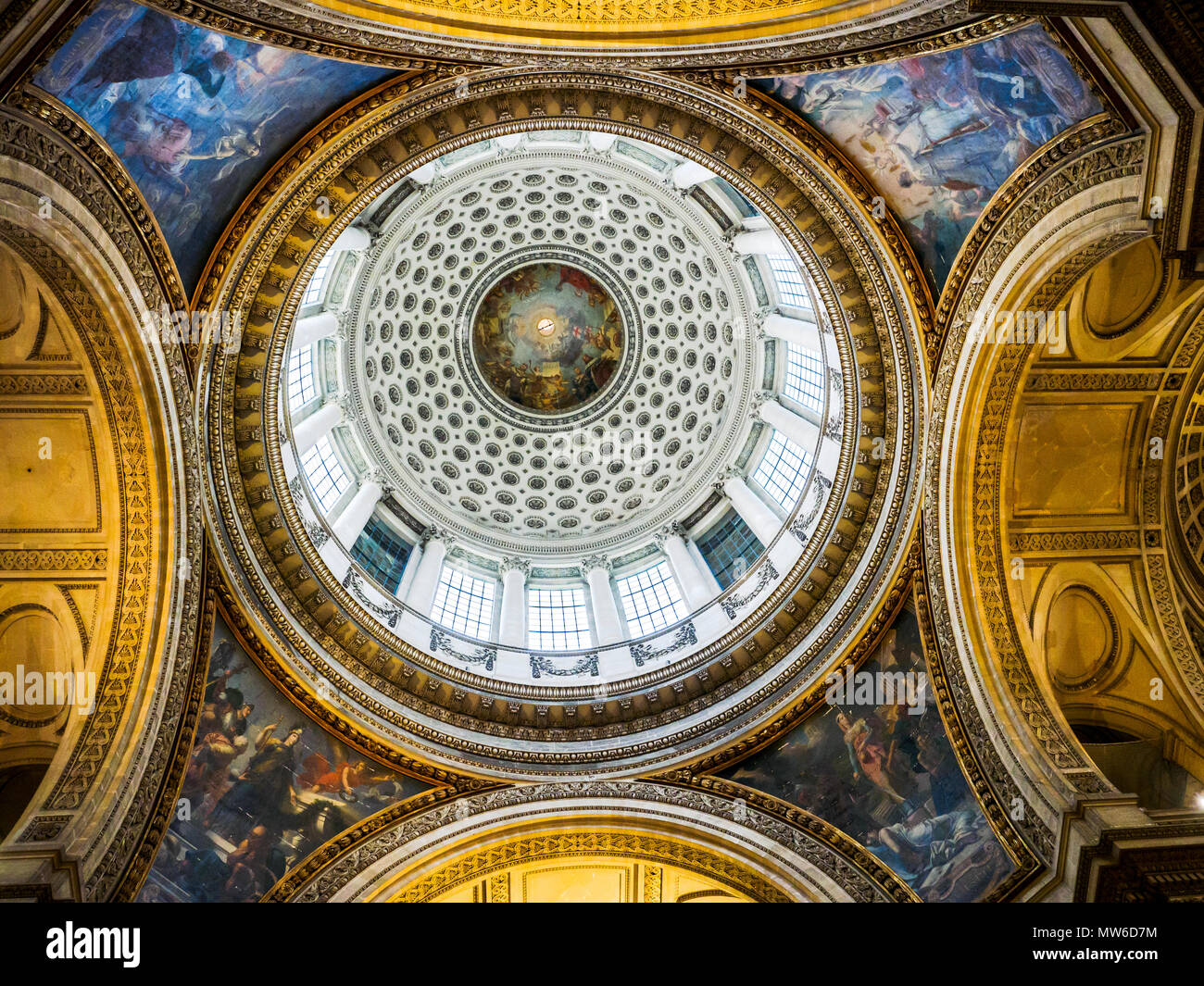 Panthéon ceiling in the Latin Quarter - Paris, France Stock Photo - Alamy