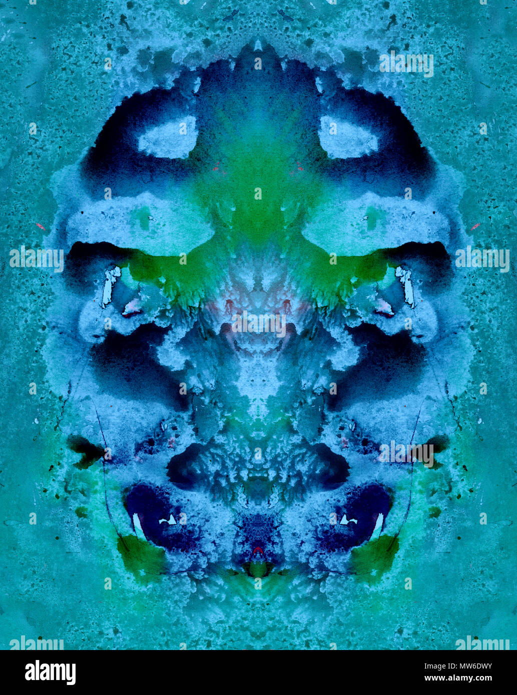 Ghost - abstract watercolor painting on paper Stock Photo - Alamy