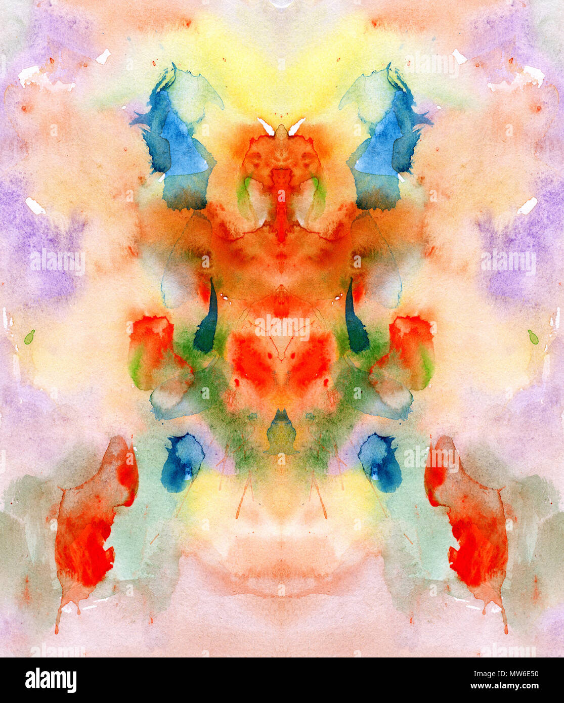 Ghost - abstract watercolor painting on paper Stock Photo - Alamy