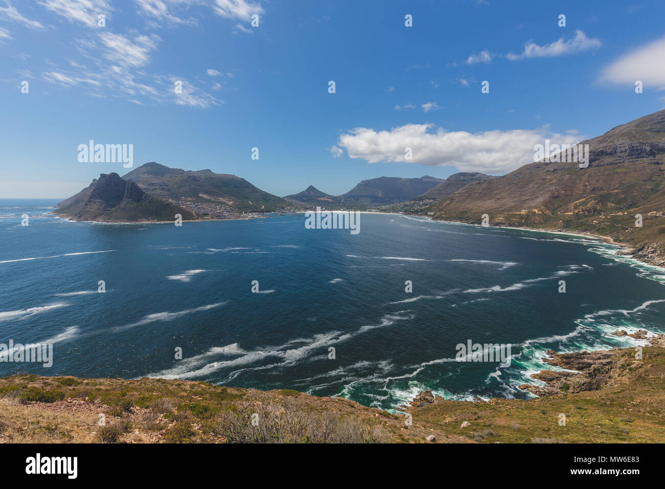 View of Hout Bay from Chapman's Peak Drive in Cape Town Stock Photo - Alamy