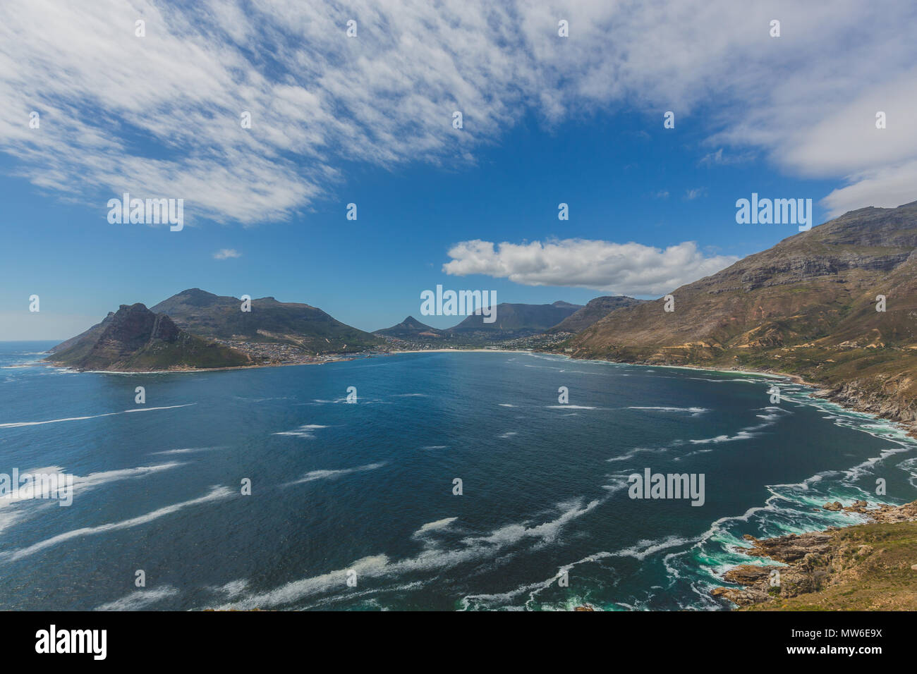 View of Hout Bay from Chapman's Peak Drive in Cape Town Stock Photo - Alamy