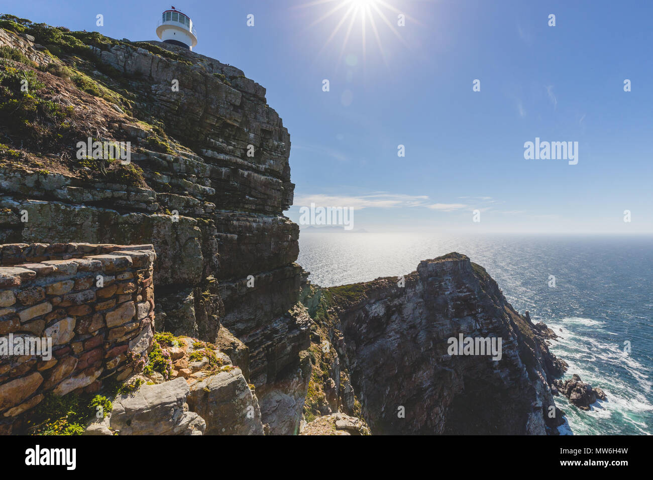 Cape Point Lighthouse in Cape Town on a perfect day Stock Photo - Alamy