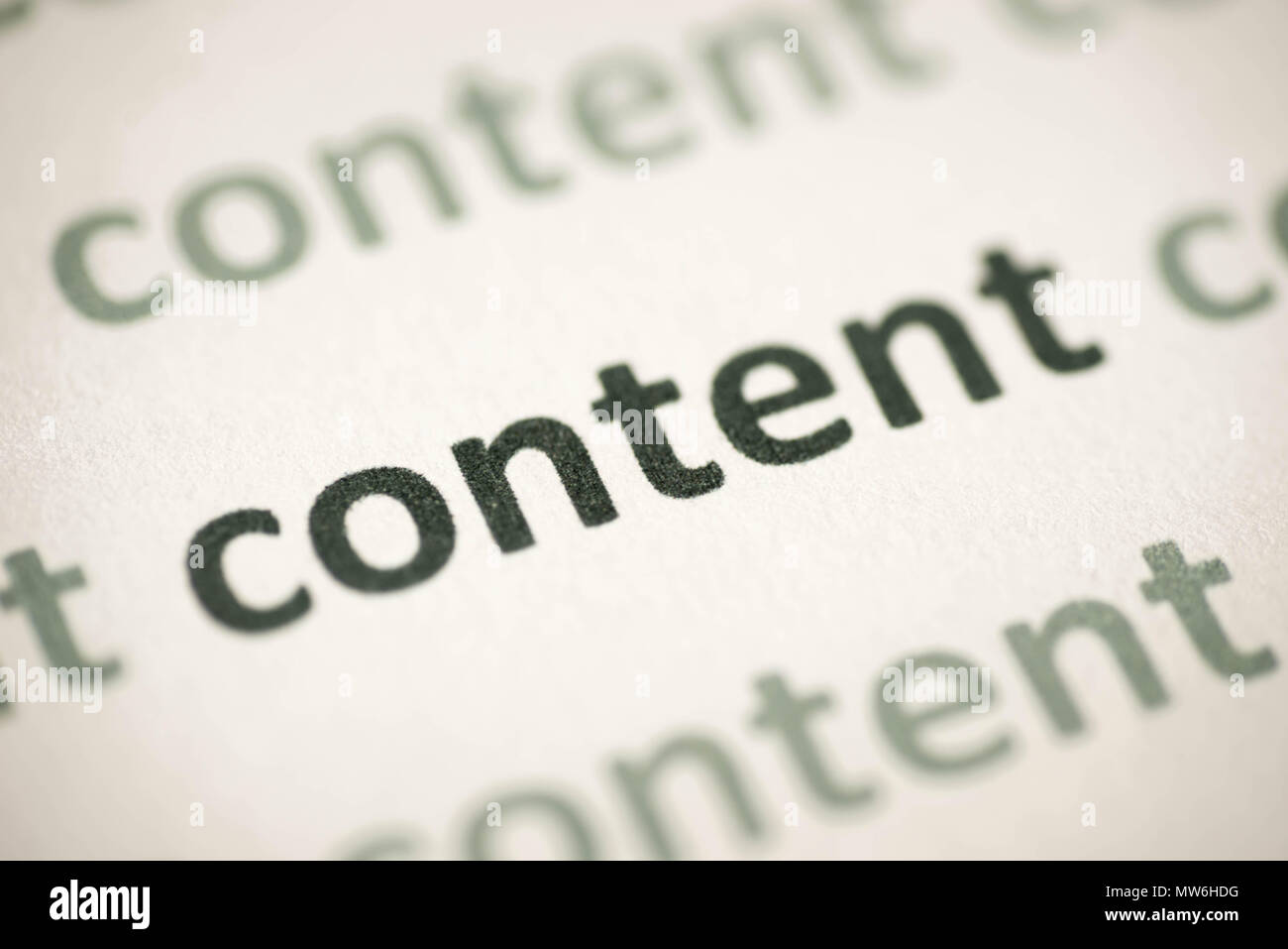 Content word hi-res stock photography and images - Alamy