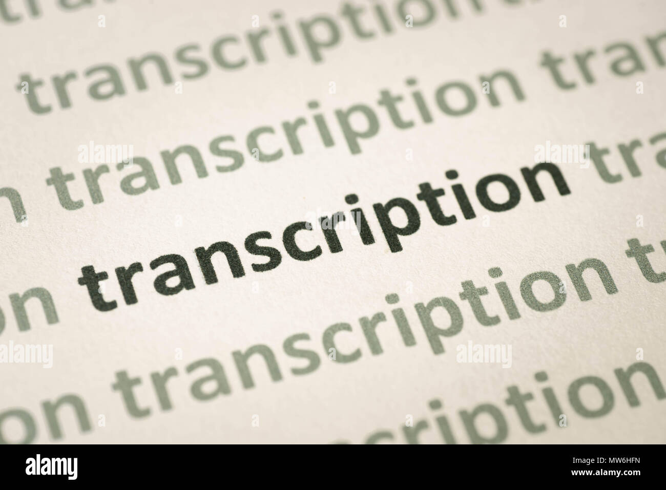 Document transcription hi-res stock photography and images - Alamy