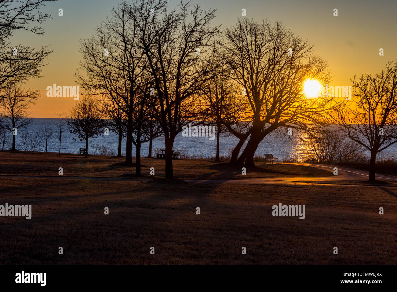 Sunrise at Port Perry Stock Photo - Alamy