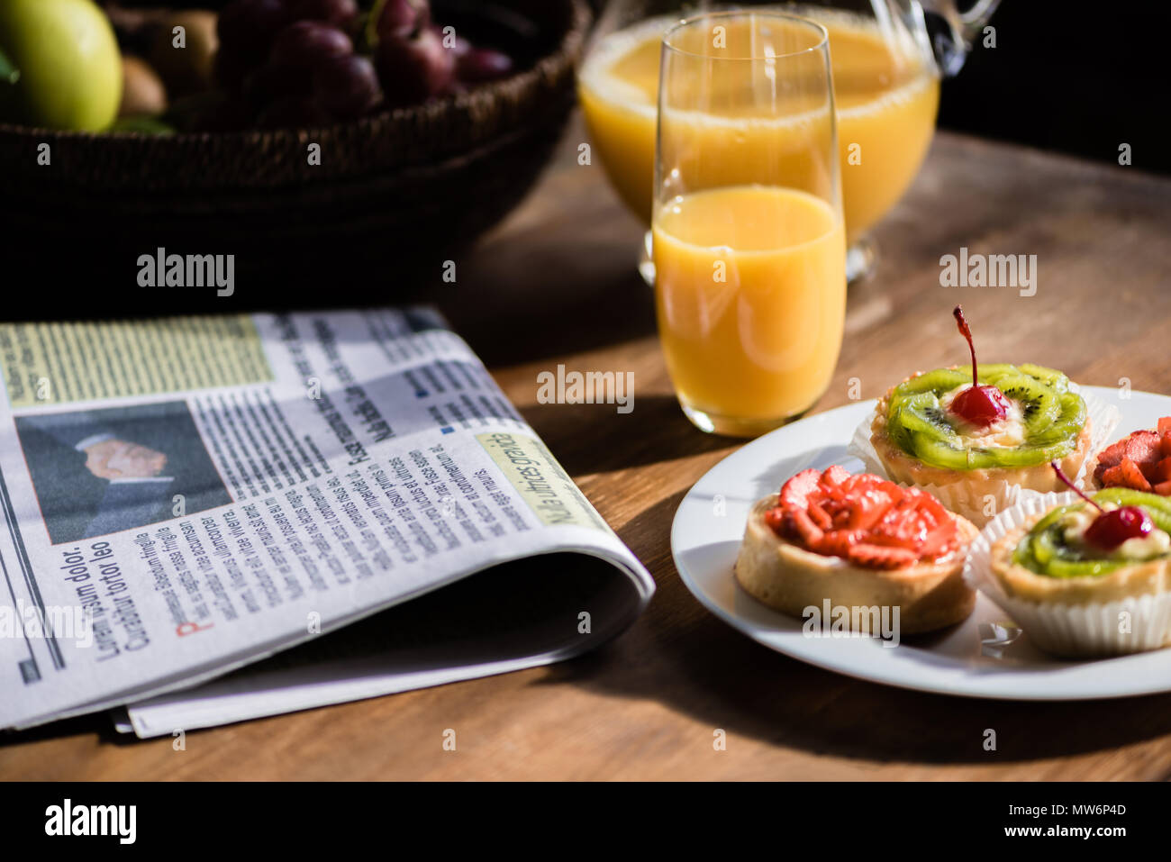 Still life with newspaper hi-res stock photography and images - Alamy