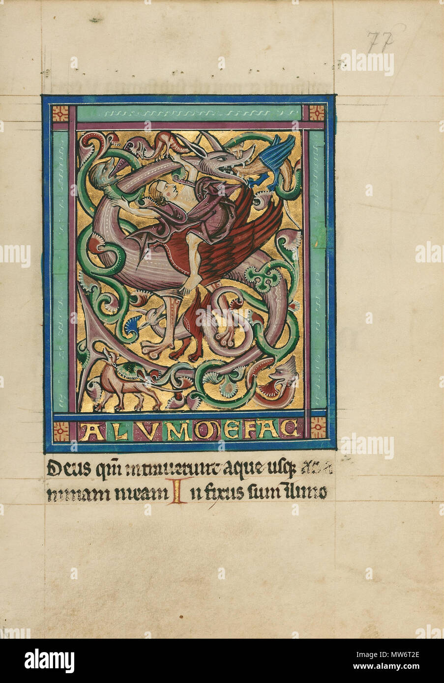 671 Initial S- A Griffin and Rider - Google Art Project Stock Photo - Alamy