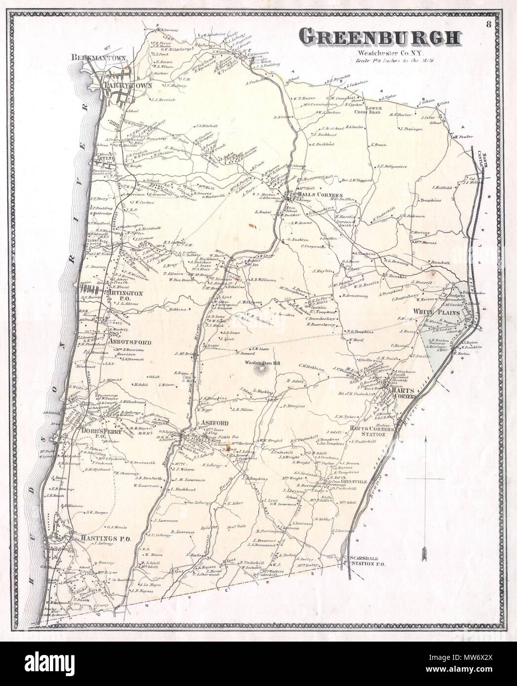 . Greenburgh Westchester Co. N.Y. English: This is the scarce ...