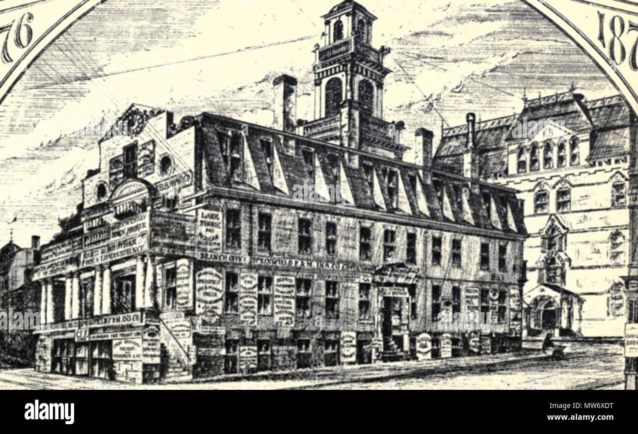 . Boston, Massachusetts, USA . circa 1876. Artist unknown 10 1876 ...