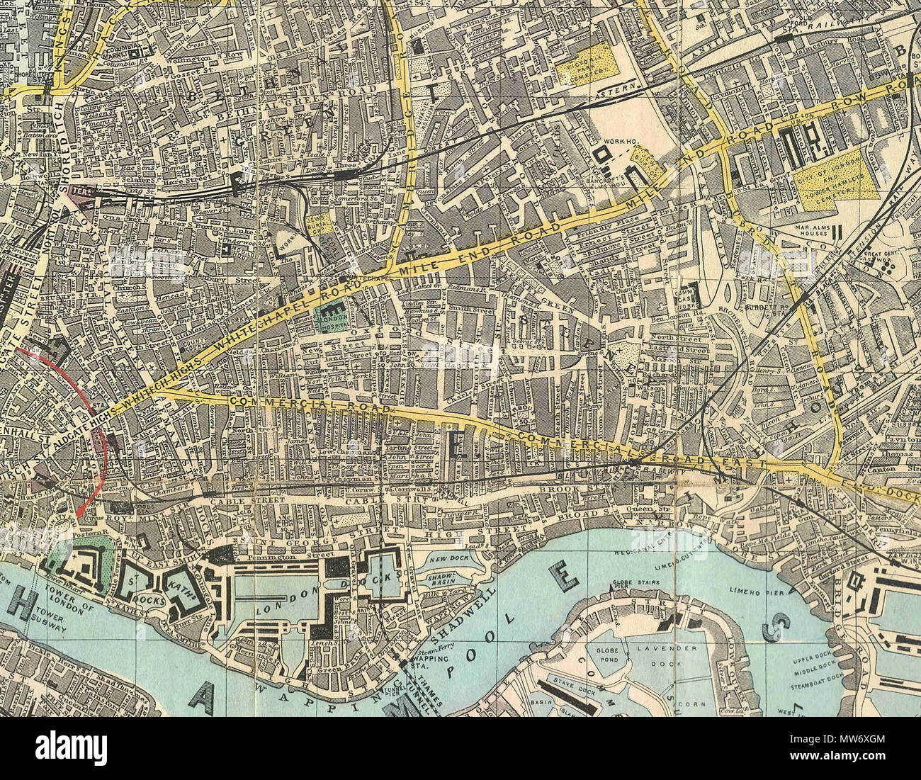 London on map hi-res stock photography and images - Alamy