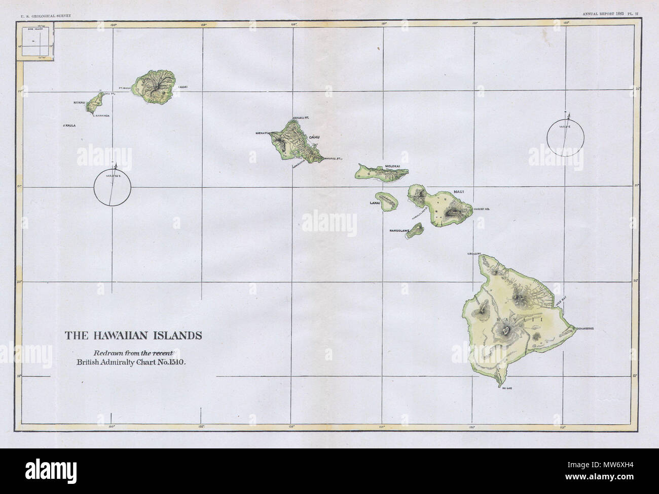 Sandwich islands map hi-res stock photography and images - Alamy