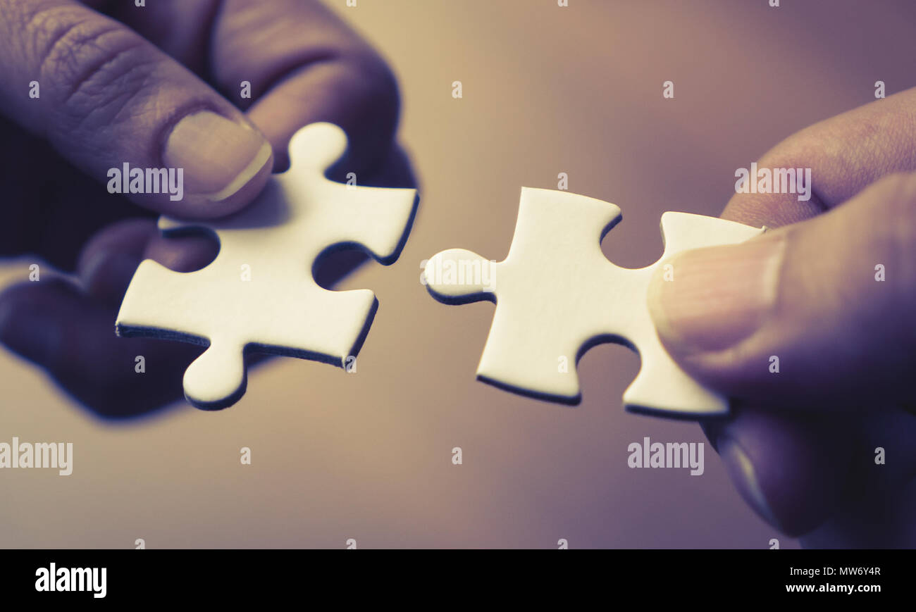 Joining two pieces hi-res stock photography and images - Alamy
