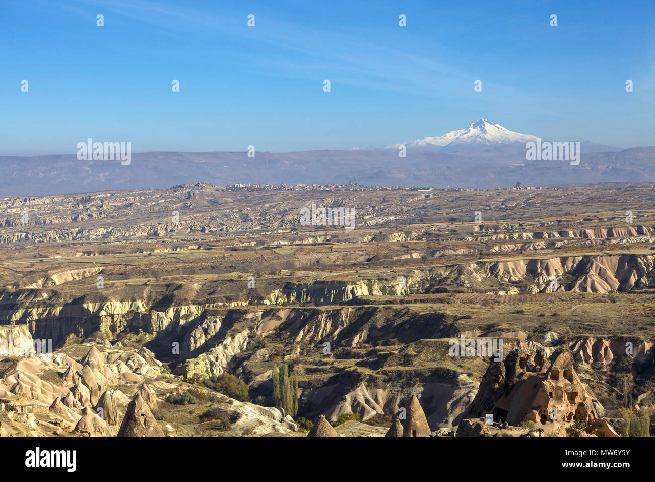 Erciyes Mountain view from Cappadocia, Turkey Stock Photo - Alamy