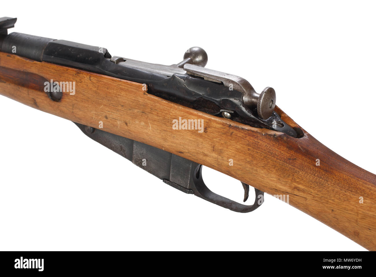 Russian ww1 period Mosin-Nagant rifle isolated on white Stock Photo - Alamy