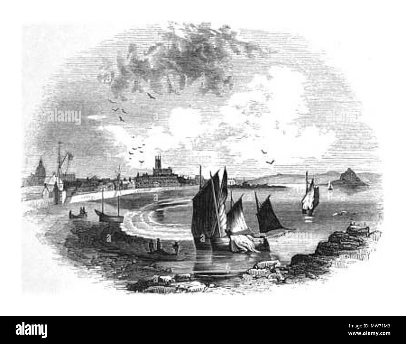 . A Week at the Land's End - Penzance . 1861. John Thomas Blight (1835 ...