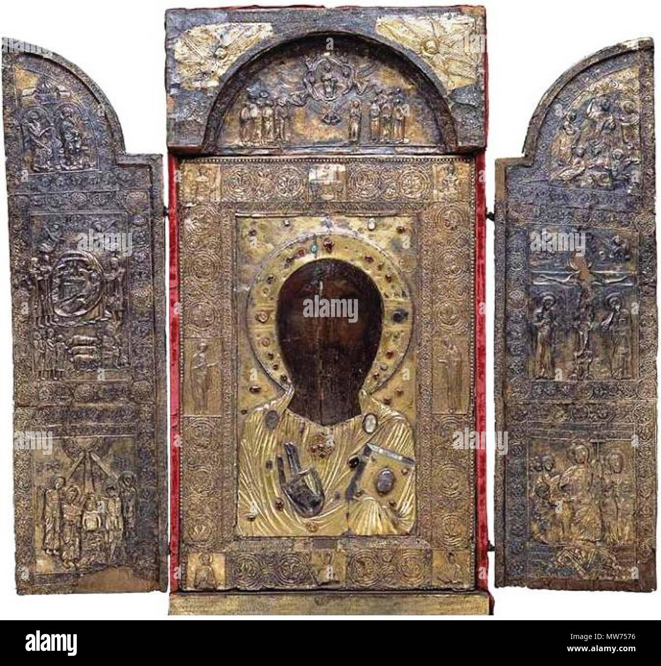 . Ancha icon . English: Ancha Icon of the Savior, dated to the 6th/7th ...