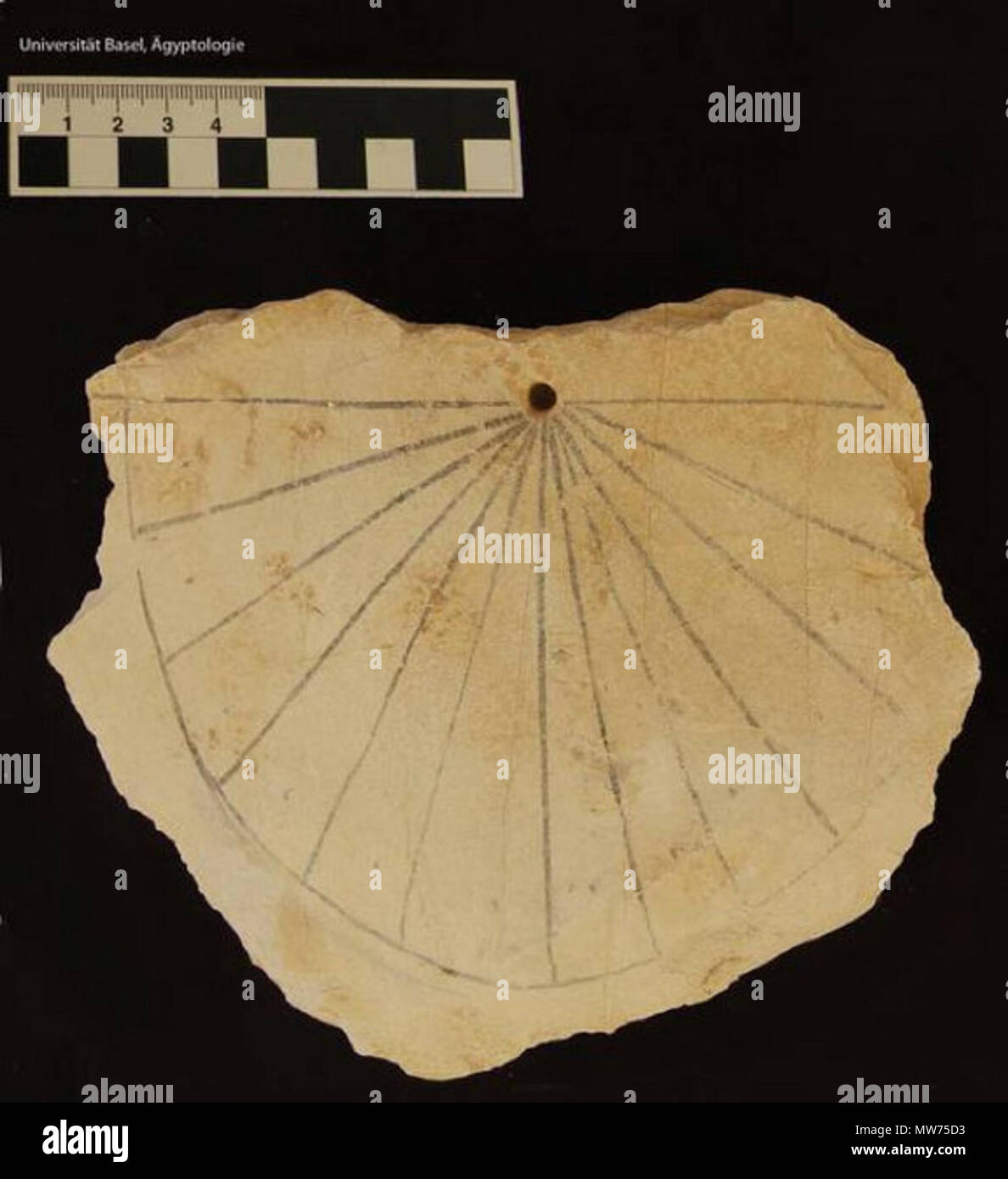 . English: World's oldest Sundial, from Egypt's Valley of the Kings (c ...