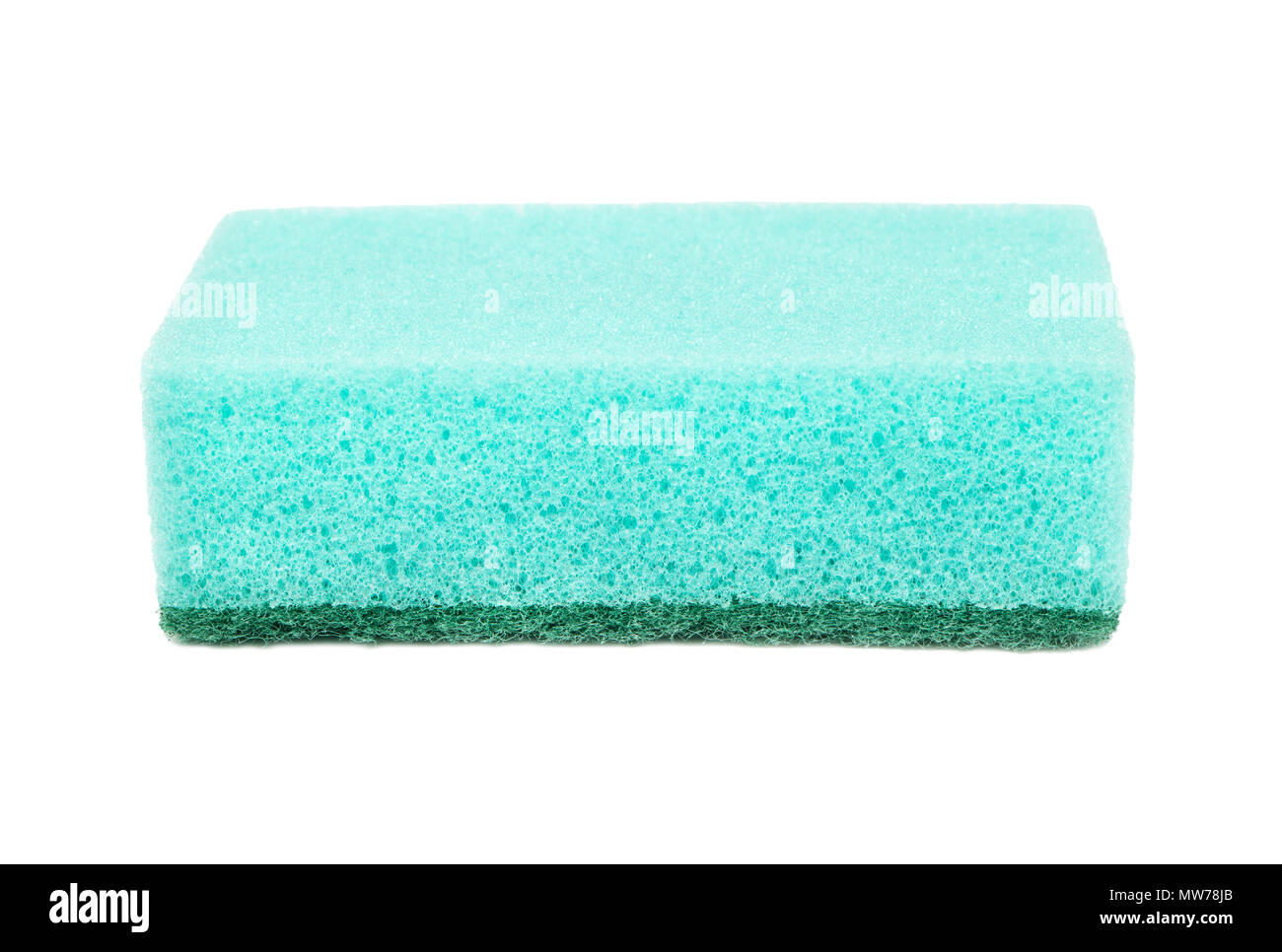 New blue dish washing sponge isolated on white background Stock Photo ...